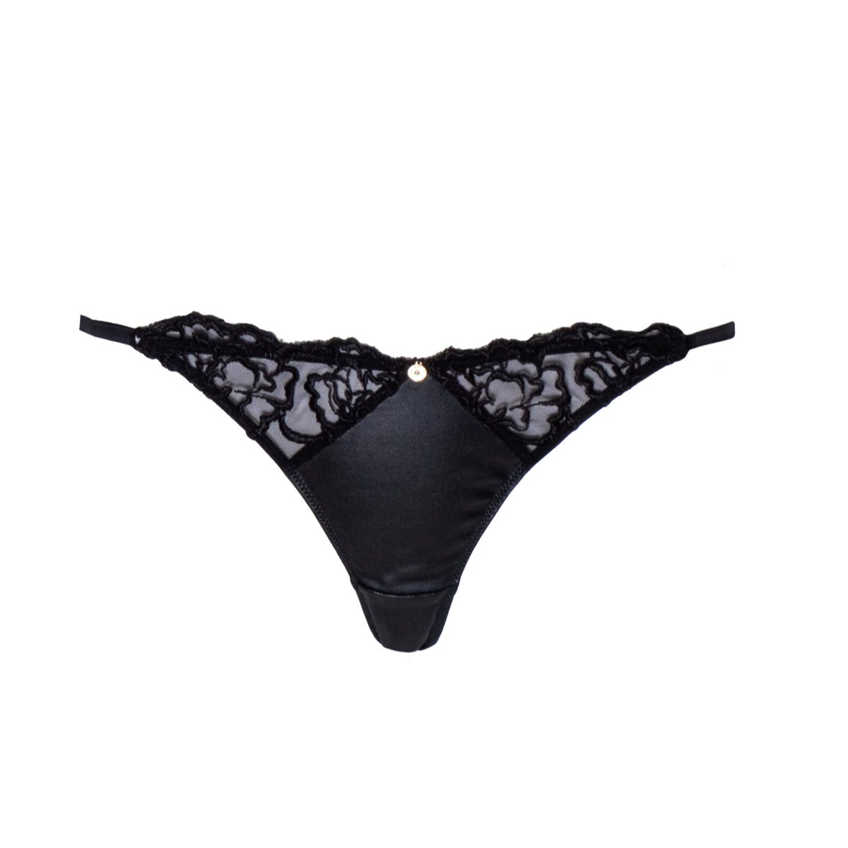 String en Cuir Végan Tina Noir – House of Silk